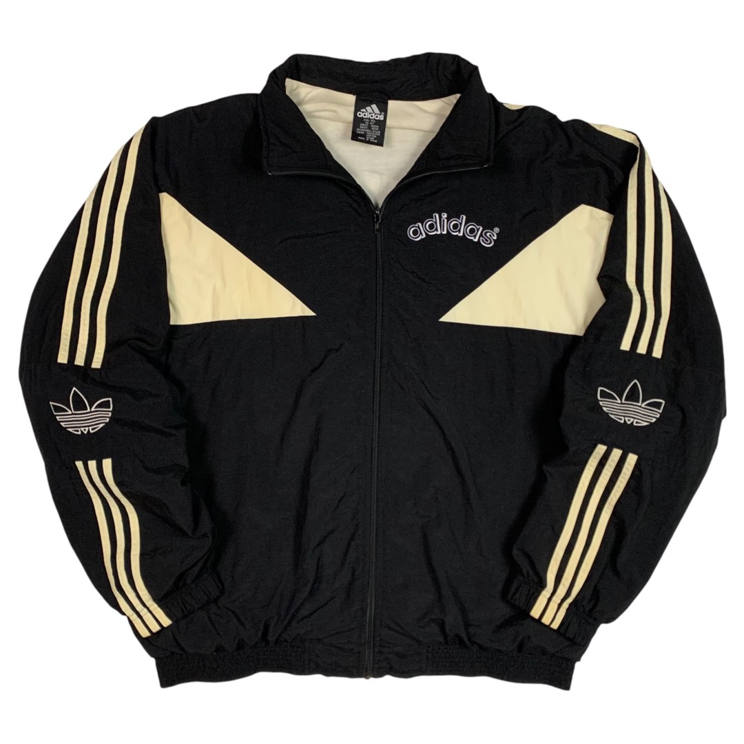 Vintage Adidas Trefoil Zip-UP Windbreaker Jacket, Men's Fashion, Coats ...