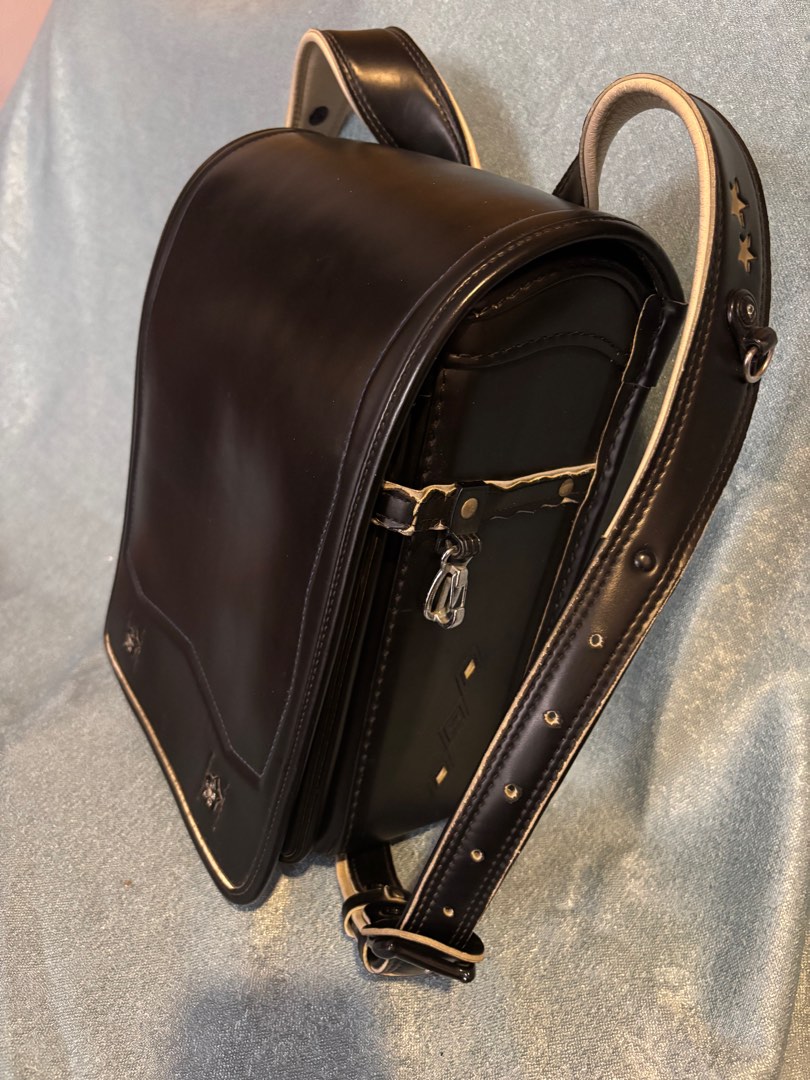 Vintage Black Leather Randoseru | Japanese Backpack Bag , Women's ...