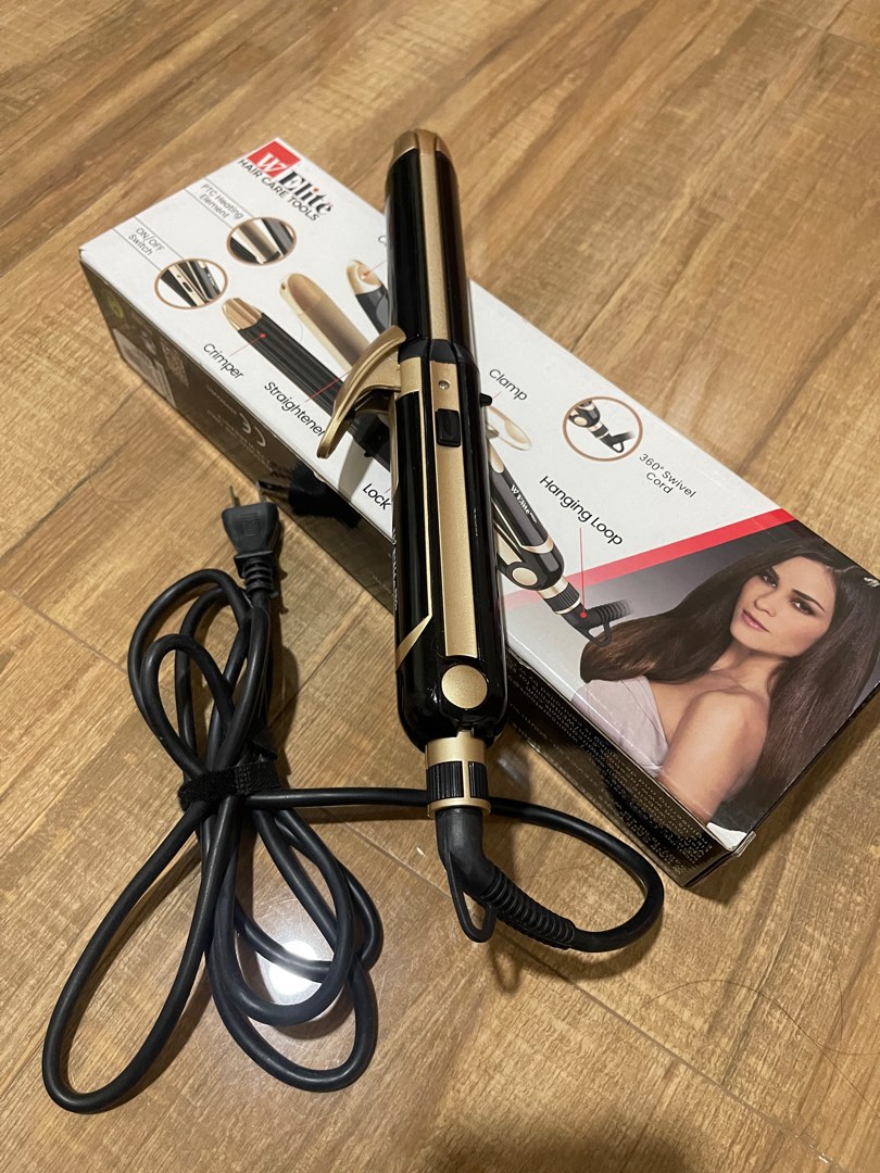 W Elite 3-in-1 Professional Hairstyler (Curler/Straightener/Crimper ...