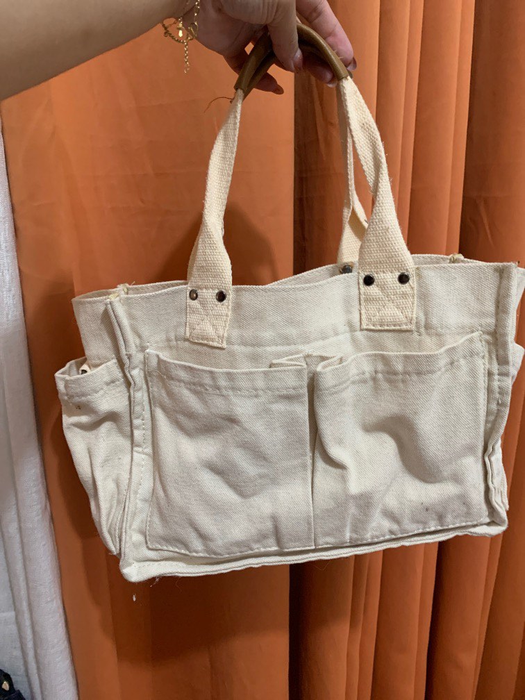 White beach bag, Women's Fashion, Bags & Wallets, Tote Bags on Carousell