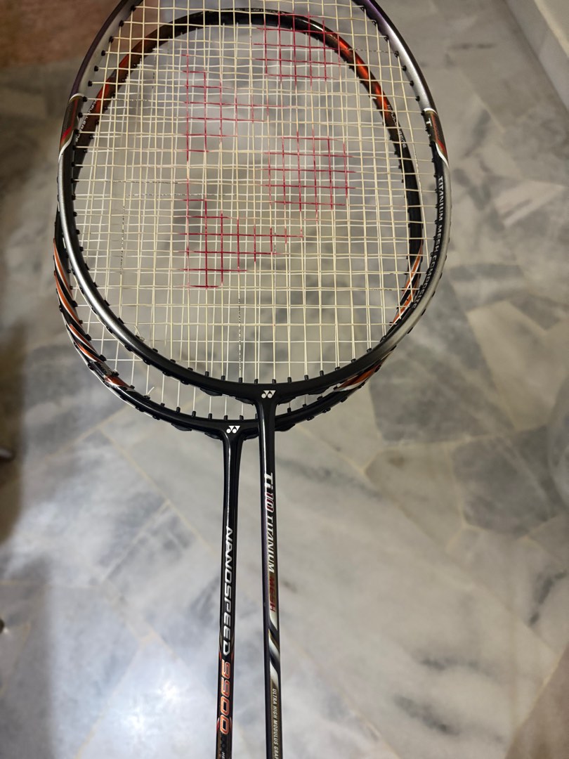 Yonex Nanospeed 9900 & Yonex Ti-10, Sports Equipment, Sports & Games ...
