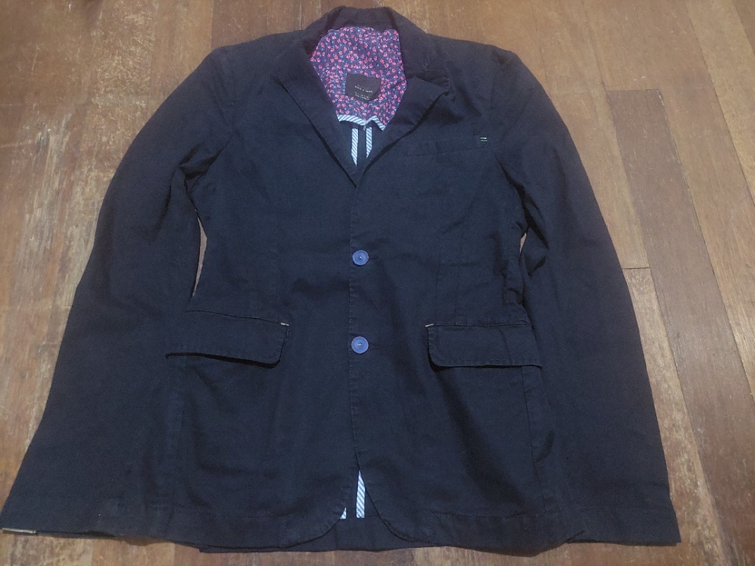 Zara Man 'Basic' Casual Blazer, Black, Men's Fashion, Coats, Jackets ...