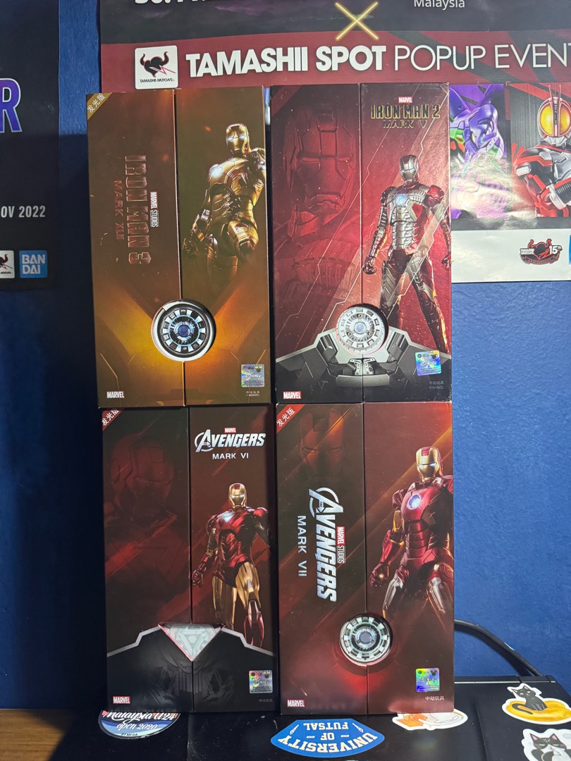 ZD TOYS IRONMAN MARK V, MARK VI, MARK VII, MARK XLII LED VERSION ...