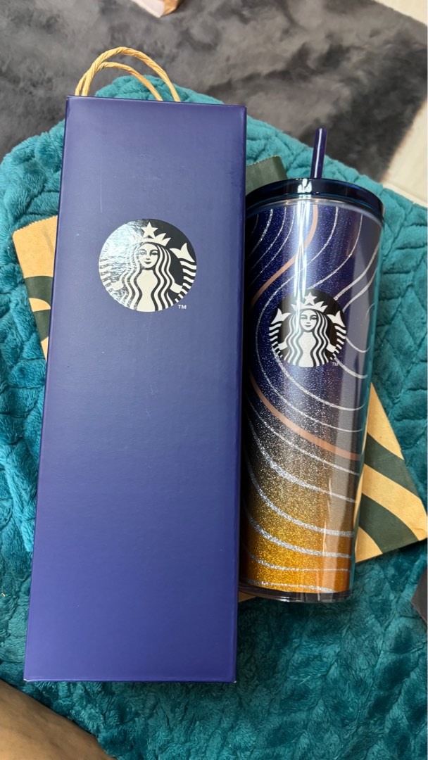 2025 Starbucks coldcup Indigo, Furniture & Home Living, Kitchenware ...