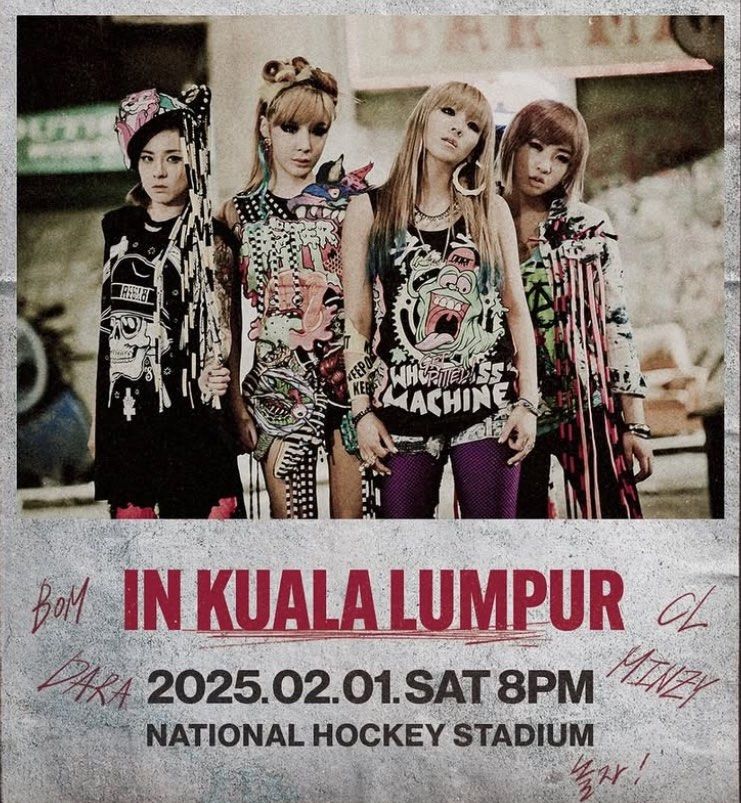 2NE1 WELCOME BACK CONCERT TOUR 2025 - KUALA LUMPUR (CAT 3), Tickets ...