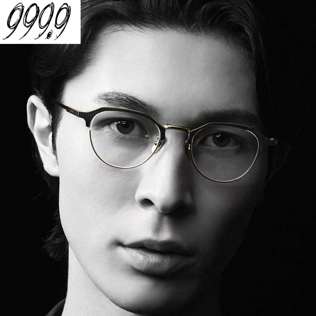 999.9 titanium frame glasses eyewear, Women's Fashion, Watches ...