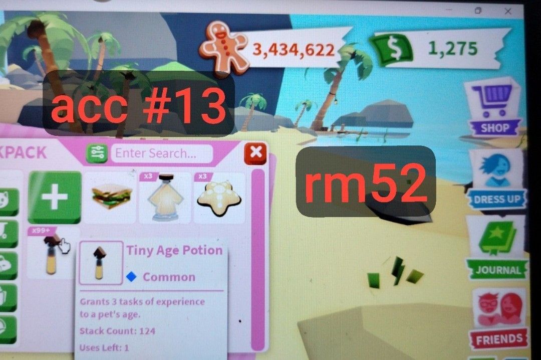 adopt me 3million above account! check description for price yaa, Video ...