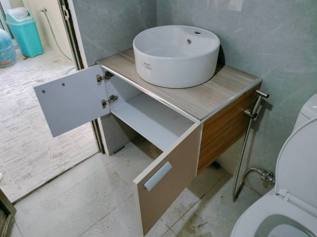 BATHROOM AND KITCHEN INTEGRATED SINK / TILE SINK WITH DRAWER CABINET ...