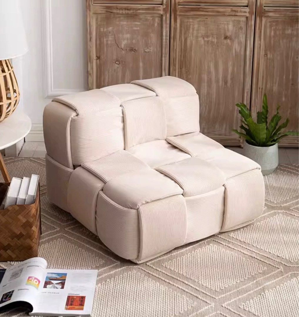 BRADY Modern Fabric Lounge Chair, Furniture & Home Living, Furniture ...