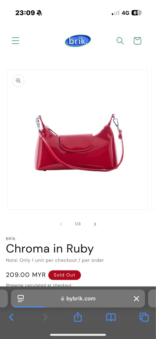 Brik Chroma in Ruby, Women's Fashion, Bags & Wallets, Shoulder Bags on ...