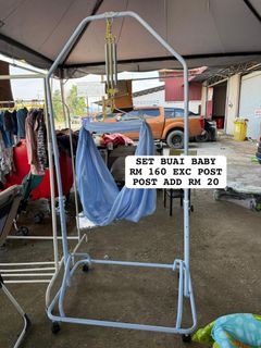 Baby Spring Cot Full Set ( Motor + Rack + Net ) ready to use, Babies ...