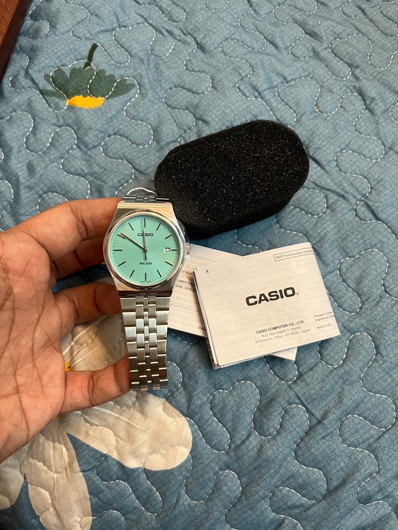 Casio MTP-B145D-2A1 Tiffanny, Men's Fashion, Watches & Accessories ...