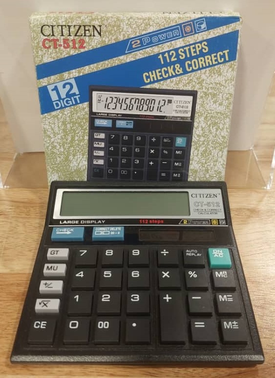 CITIZEN CT-512 ELECTRONIC BASIC CALCULATOR, Hobbies & Toys, Stationery & Craft, Stationery ...