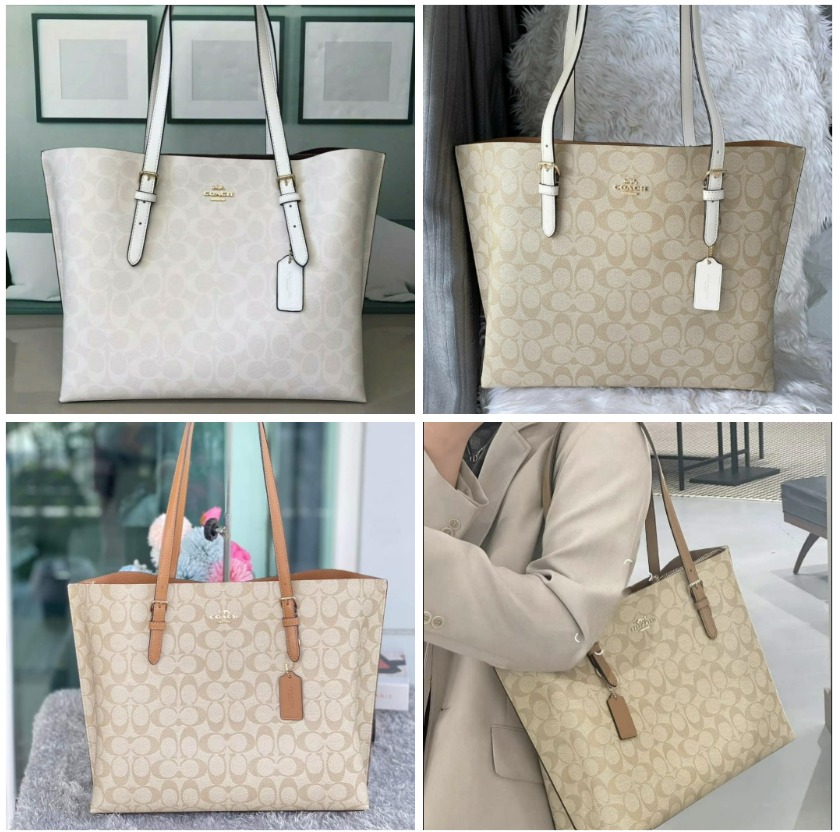 Coach Ladies Bag - 1665 Mollie Tote Bag in Signature Coated Canvas and ...