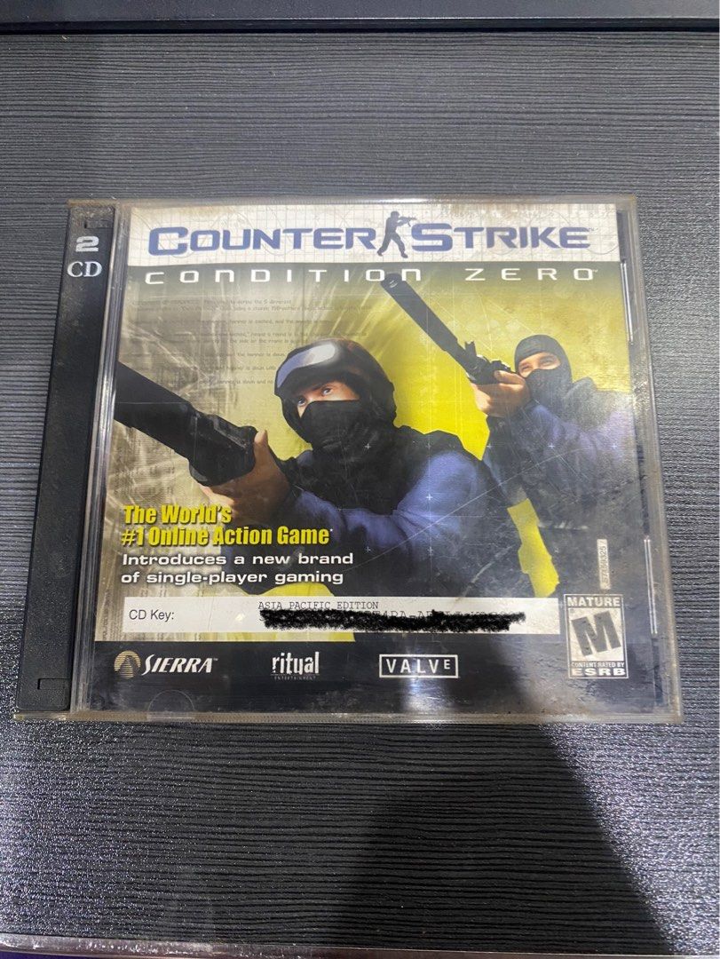 Counter Strike Condition Zero PC Game CD 2 Disc 2004, Video Gaming ...