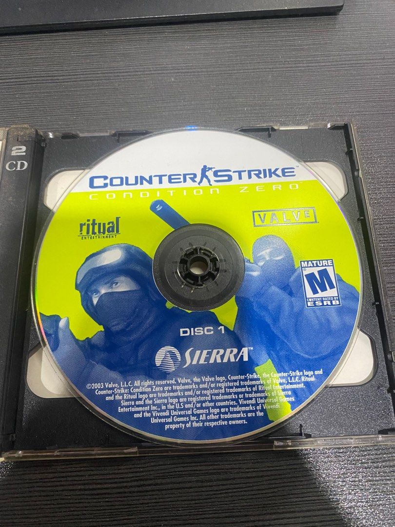 Counter Strike Condition Zero PC Game CD 2 Disc 2004, Video Gaming ...