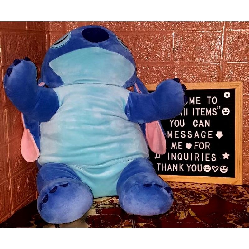 Disney Lilo And Stitch Laying Down Sleeping Marshmallow Jumbo Plush ...
