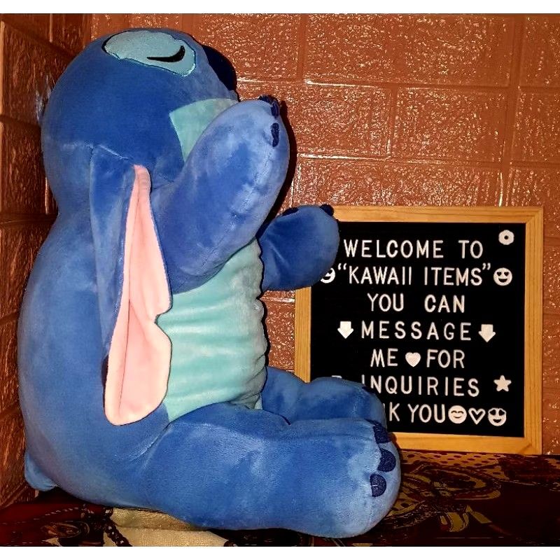 Disney Lilo And Stitch Laying Down Sleeping Marshmallow Jumbo Plush ...