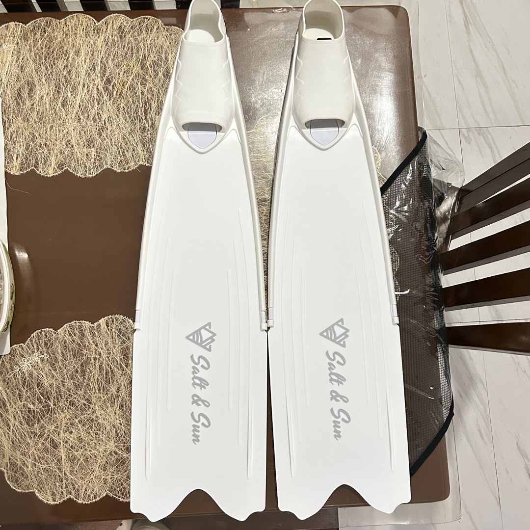 long diving fins pearl white, Sports Equipment, Sports & Games, Water ...