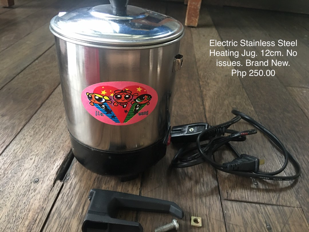 Electric Stainless Steel Heating Jug, TV & Home Appliances, Kitchen ...
