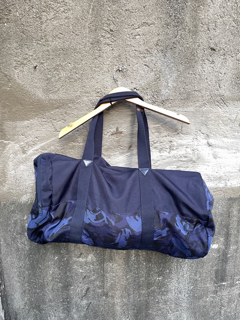Fred Perry Duffle Travel Bag, Luxury, Bags & Wallets on Carousell