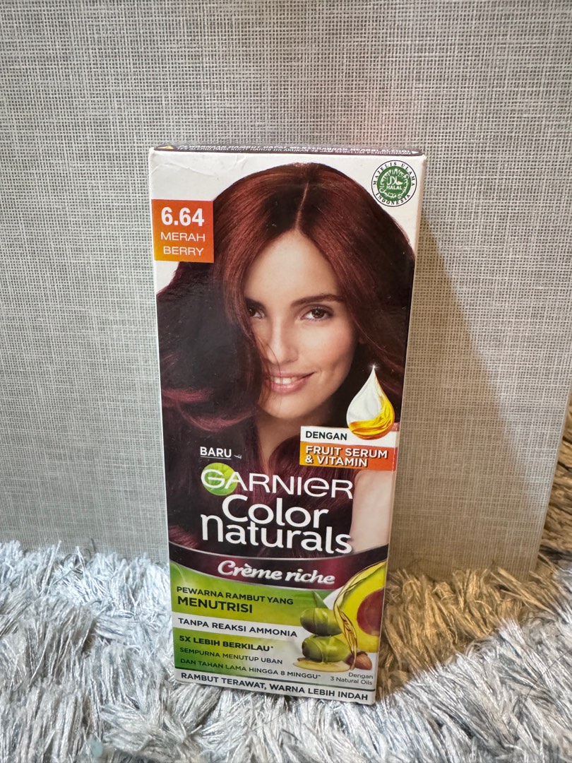garnier color naturals merah berry, Beauty & Personal Care, Hair on ...