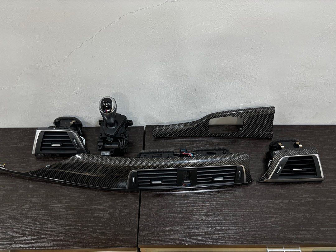 Genuine 2018 BMW M3 M4 LCI Carbon Fiber Trims and Gear Selector Full ...