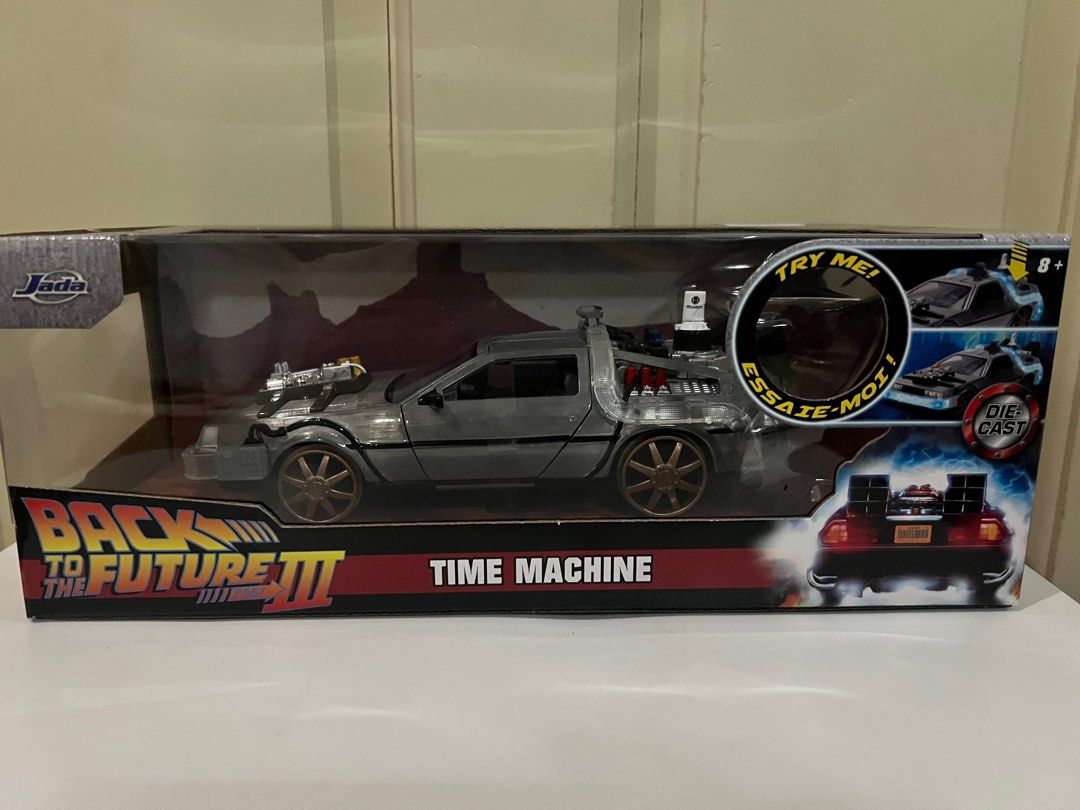 Jada Time machine back to the future 1:24 scale hotwheels diecast ...