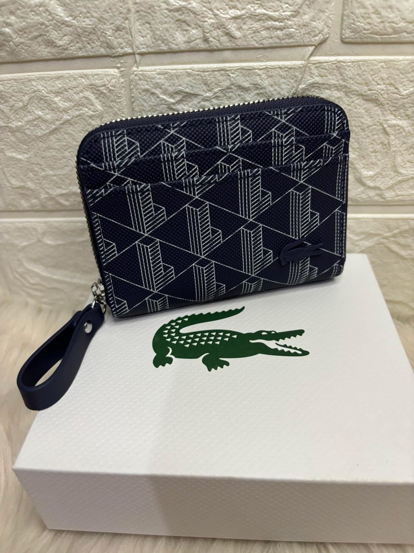 Lacoste Monogram Zipped Coin Purse, Women's Fashion, Bags & Wallets ...