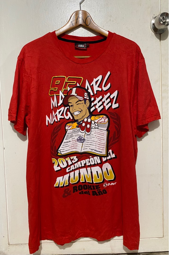 Marc Marquez MotoGP World Champion 2013, Men's Fashion, Tops & Sets, Tshirts & Polo Shirts on ...