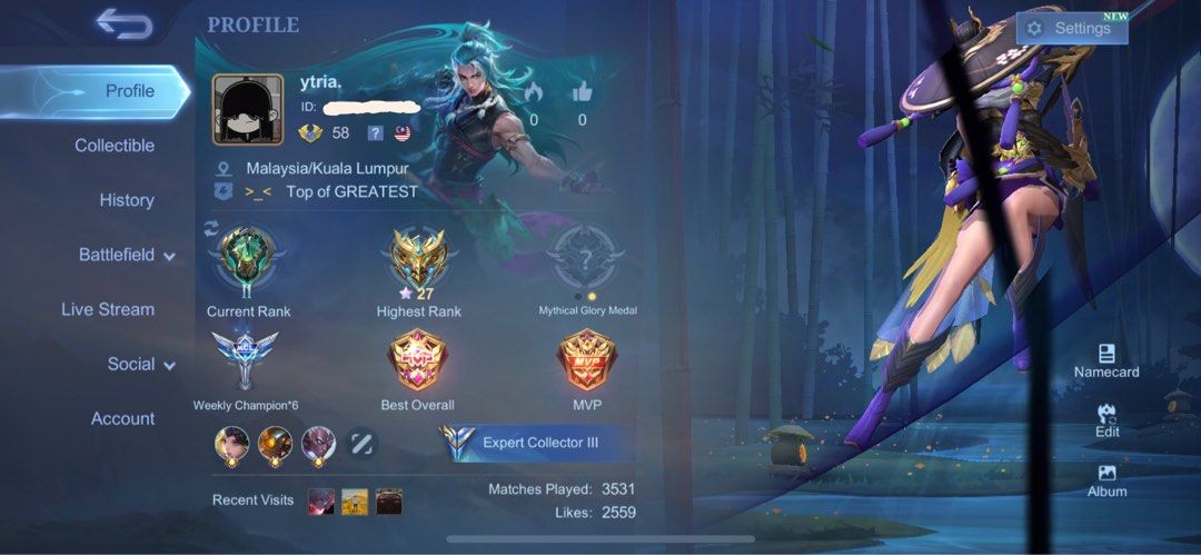 mobile legends account ( MLBB ), Video Gaming, Video Games, Others on ...