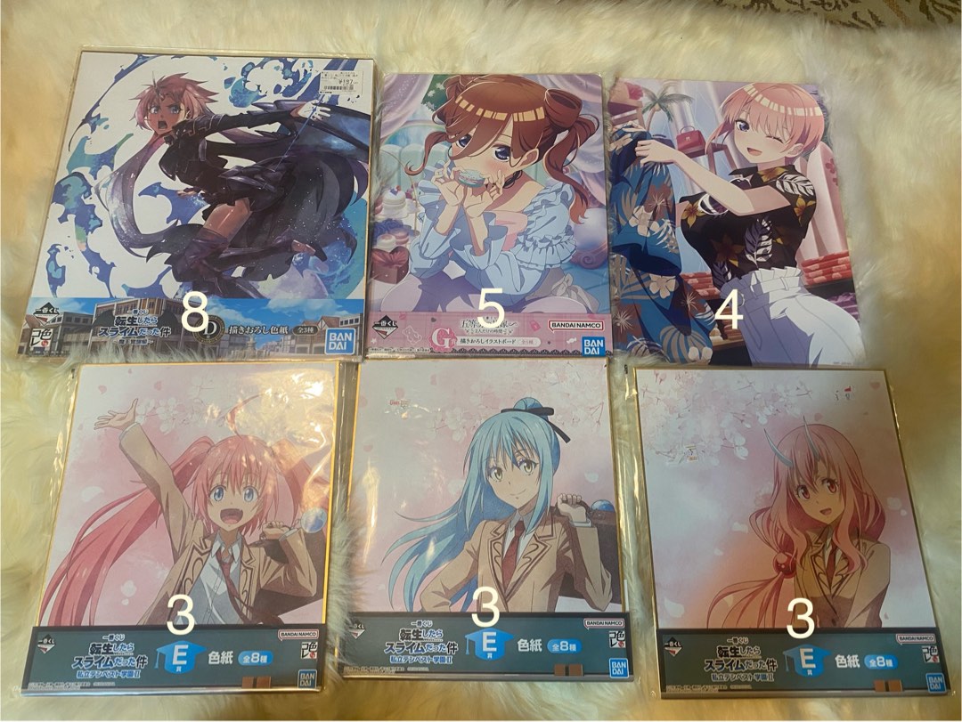 Nakano Miku Ichika Slime Rimuru Shuna Milim Artboard , Hobbies & Toys ...