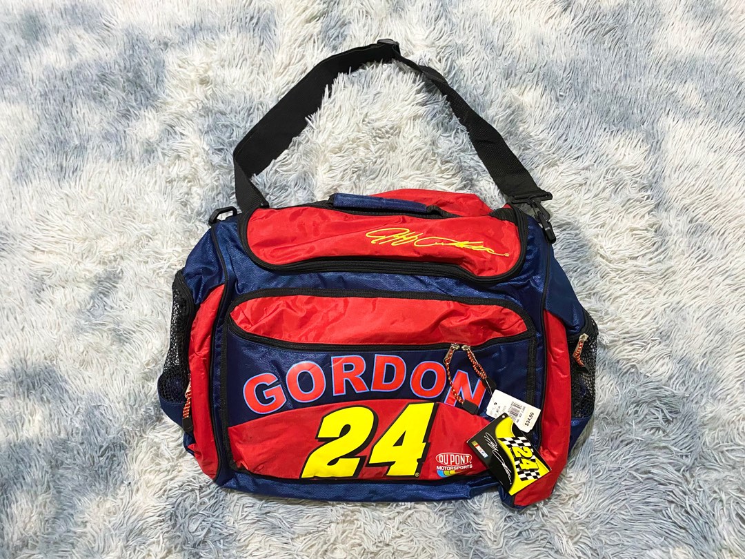 Nascar Jeff Gordon Duffle bag, Men's Fashion, Bags, Sling Bags on Carousell
