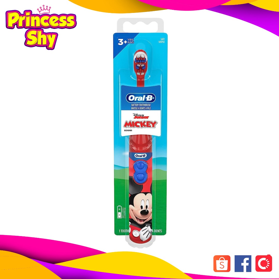 Oral-B Kids Battery Electric Toothbrush Mickey Mouse Children Toddlers ...