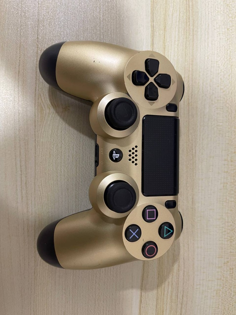 Original Dualshock PlayStation 4 Controller Used (Gold) No Box, Video ...