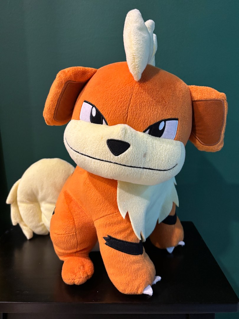 Pokemon Growlithe Plushie, Hobbies & Toys, Toys & Games on Carousell