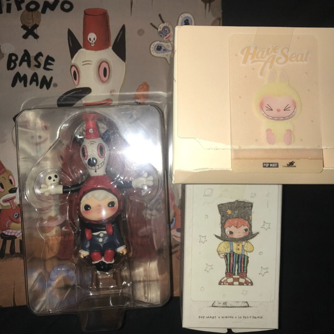 POP MART HIRONO LABUBU LE PETIT PRINCE GARY BASEMAN HAVE A SEAT ...