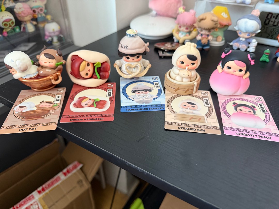 Popmart Pucky Feast Steamed bun, Peach. Set. Card Only, Hobbies & Toys ...