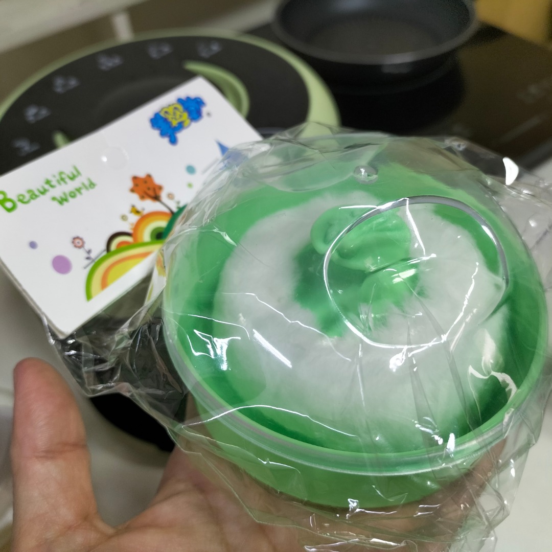 Powder puff container with 50g unscented baby powder you can add your ...