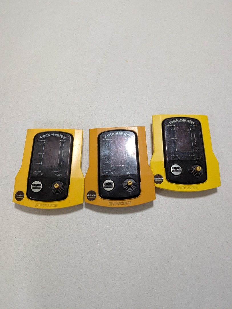 PUCK MONSTER PACMAN RARE GAKKEN LSI GAME JAPAN LIMITED 1980's not turn ...