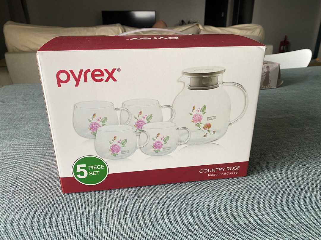 Pyrex 5 pc tea set new in box, Furniture & Home Living, Kitchenware ...