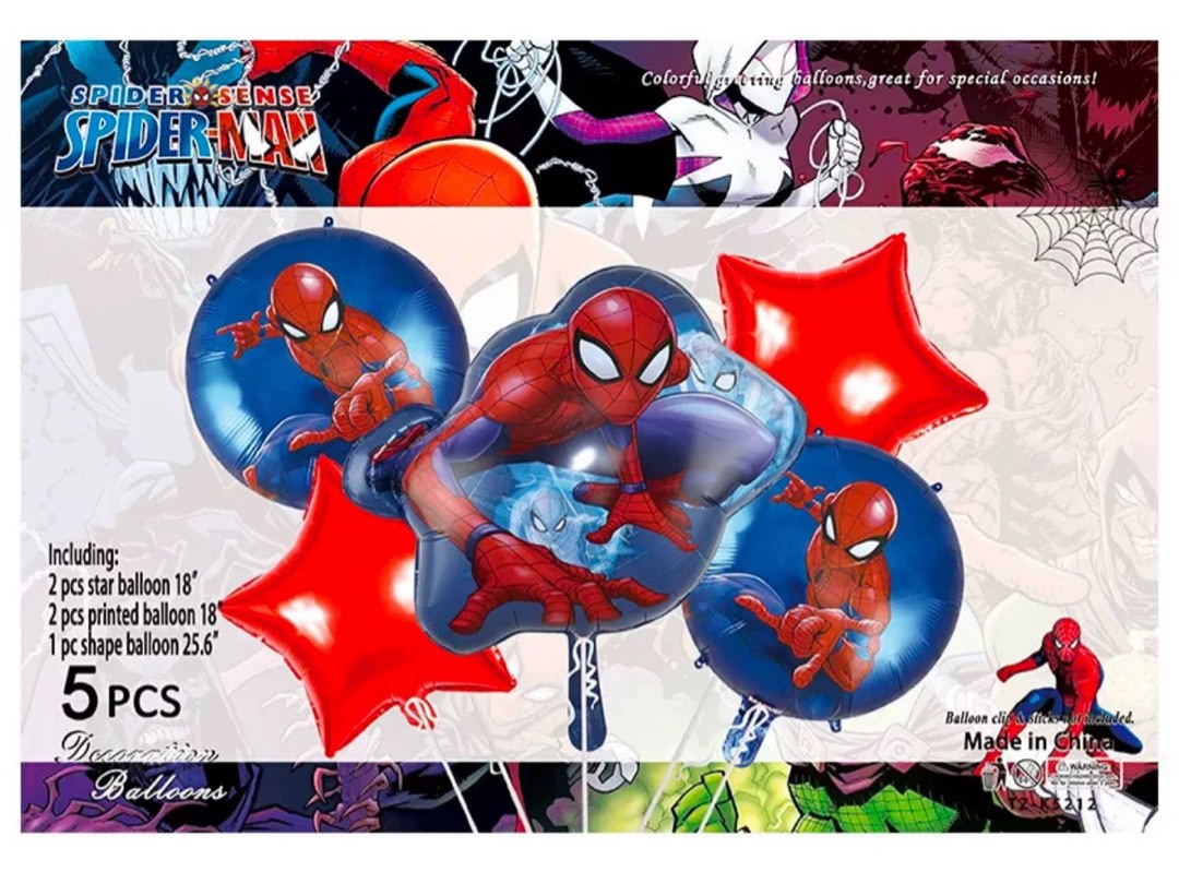 [Ready Stock]5Pcs/Set of Marvel Superhero Spiderman Spidey and His ...