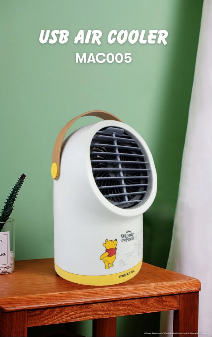 Rechargeable USB Air Cooler - Winnie the Pooh, TV & Home Appliances ...