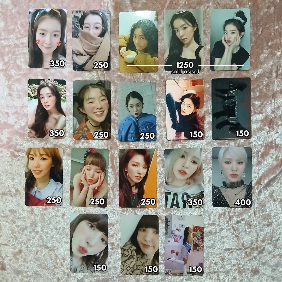 Red Velvet Photocards PCs (Irene, Wendy, Yeri), Hobbies & Toys ...