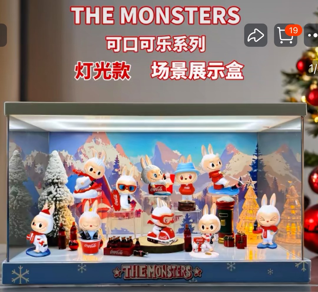 Sealed Popmart Labubu Cola set + display case, Hobbies & Toys, Toys ...