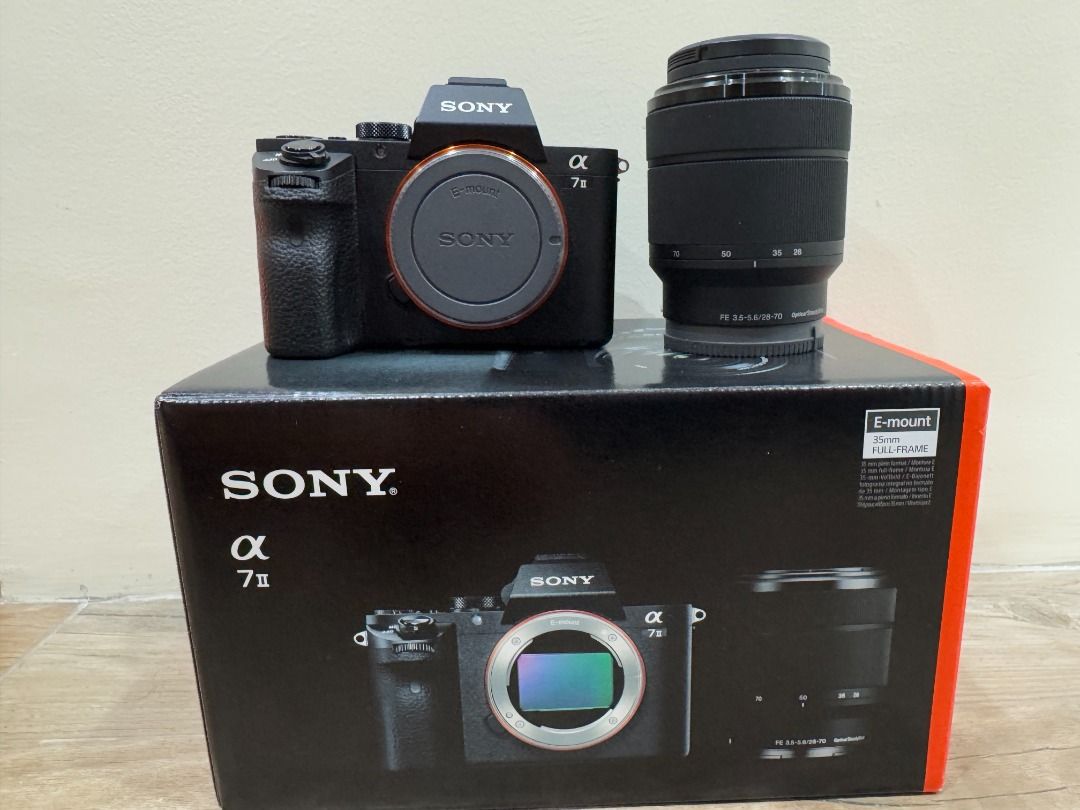Sony A7II Kit with FE 28-70mm lens (ILCE-7M2), Photography, Cameras on Carousell