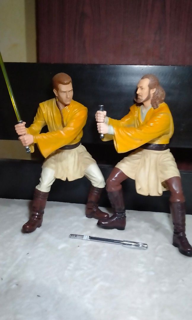 Star Wars Episode I - 13-Inch Action Figures - Obi-Wan Kenobi & Qui-Gon ...