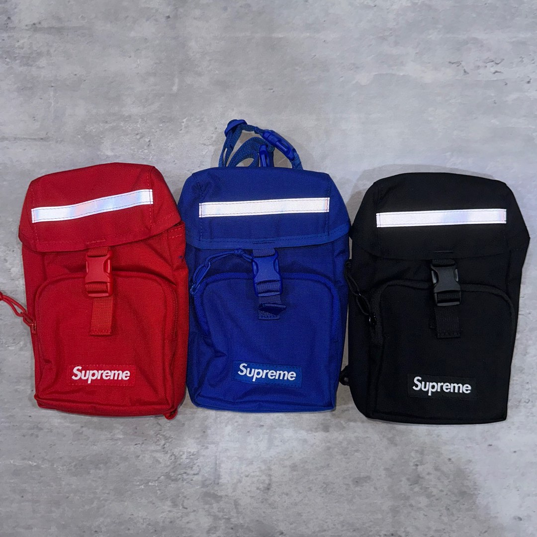 SUPREME CAMERA REFLECTIVE BAG BLACK/RED/BLUE (FW24), Men's Fashion ...