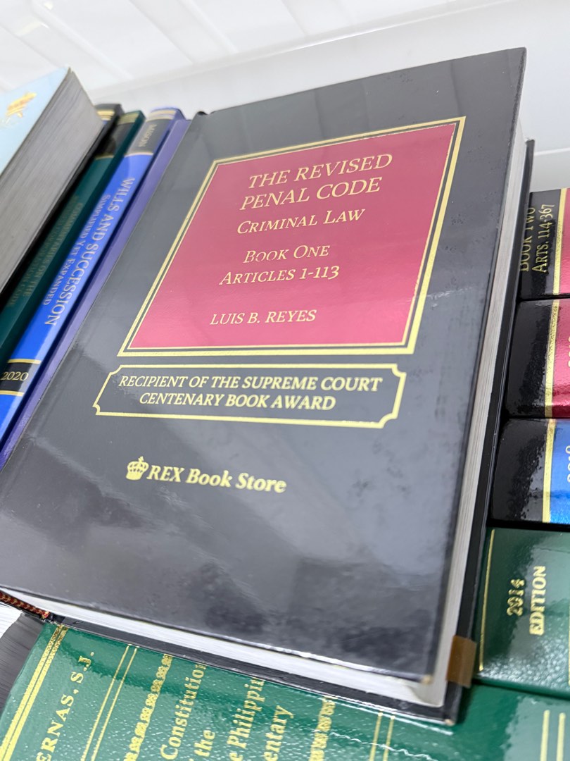 The Revised Penal Code, Book 1 (2017) by Luis B. Reyes, Hobbies & Toys ...