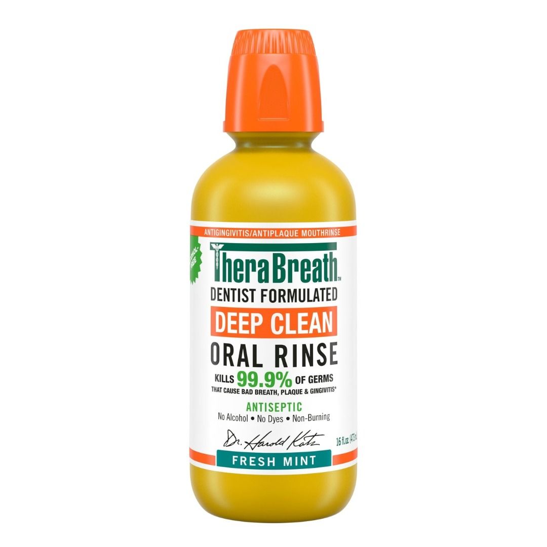 TheraBreath Deep Clean Oral Rinse Fresh Mint Flavor 16 fl oz 473ml ...